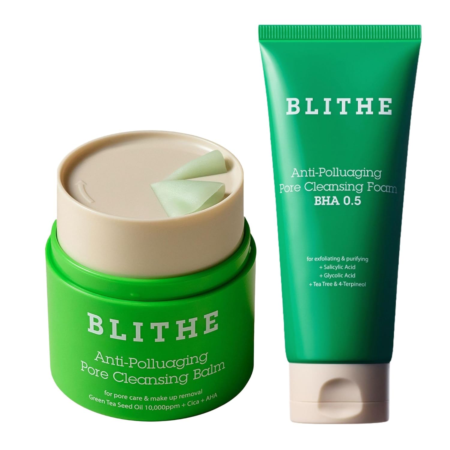 Amazon.com: BLITHE Pore Care Duo – Cleansing Balm & AHA BHA Cleanser ...