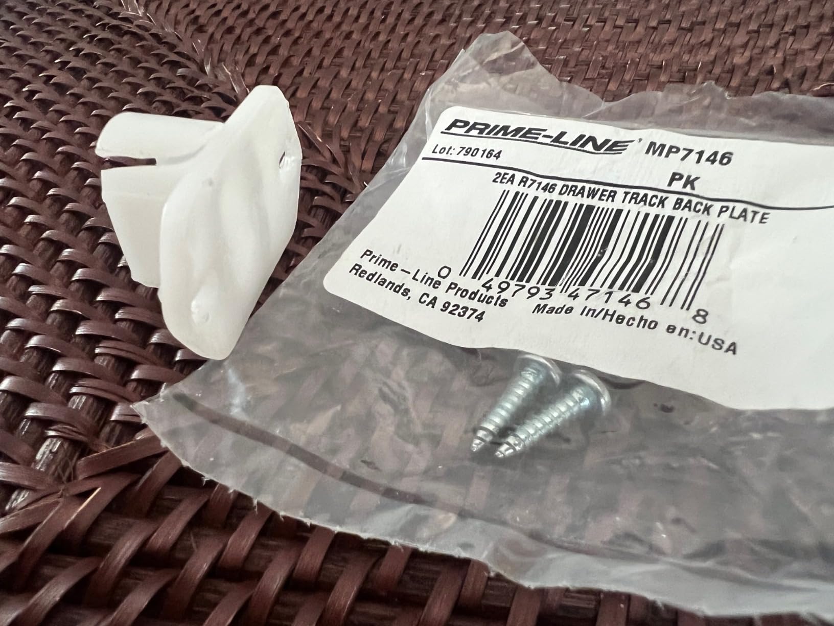 Prime-Line MP7146 Drawer Track Back Plate, Monorail (2 Pack) - Amazon.com