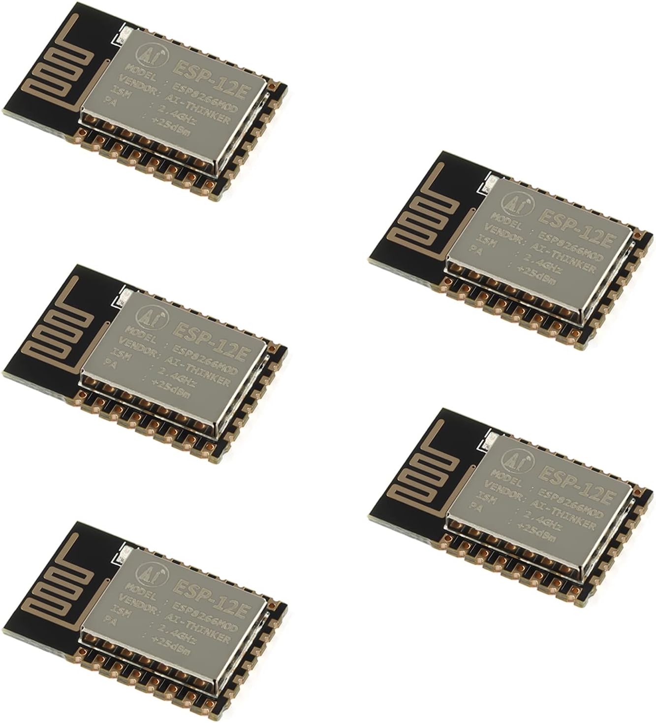 Amazon.com: JESSINIE 5Pcs ESP-12E ESP8266 WiFi Wireless Transceiver ESP ...