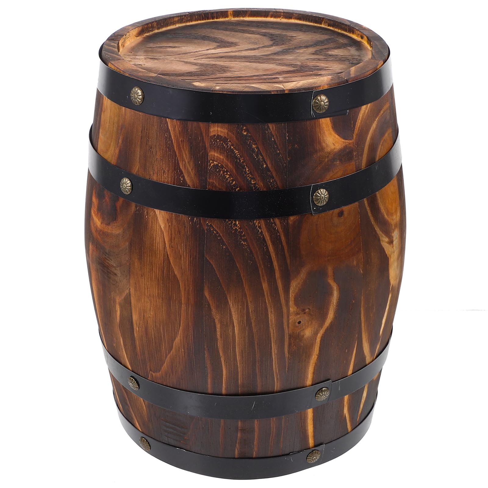 MAGICLULU - Barril de madera para vino, decoración de madera de roble y ...