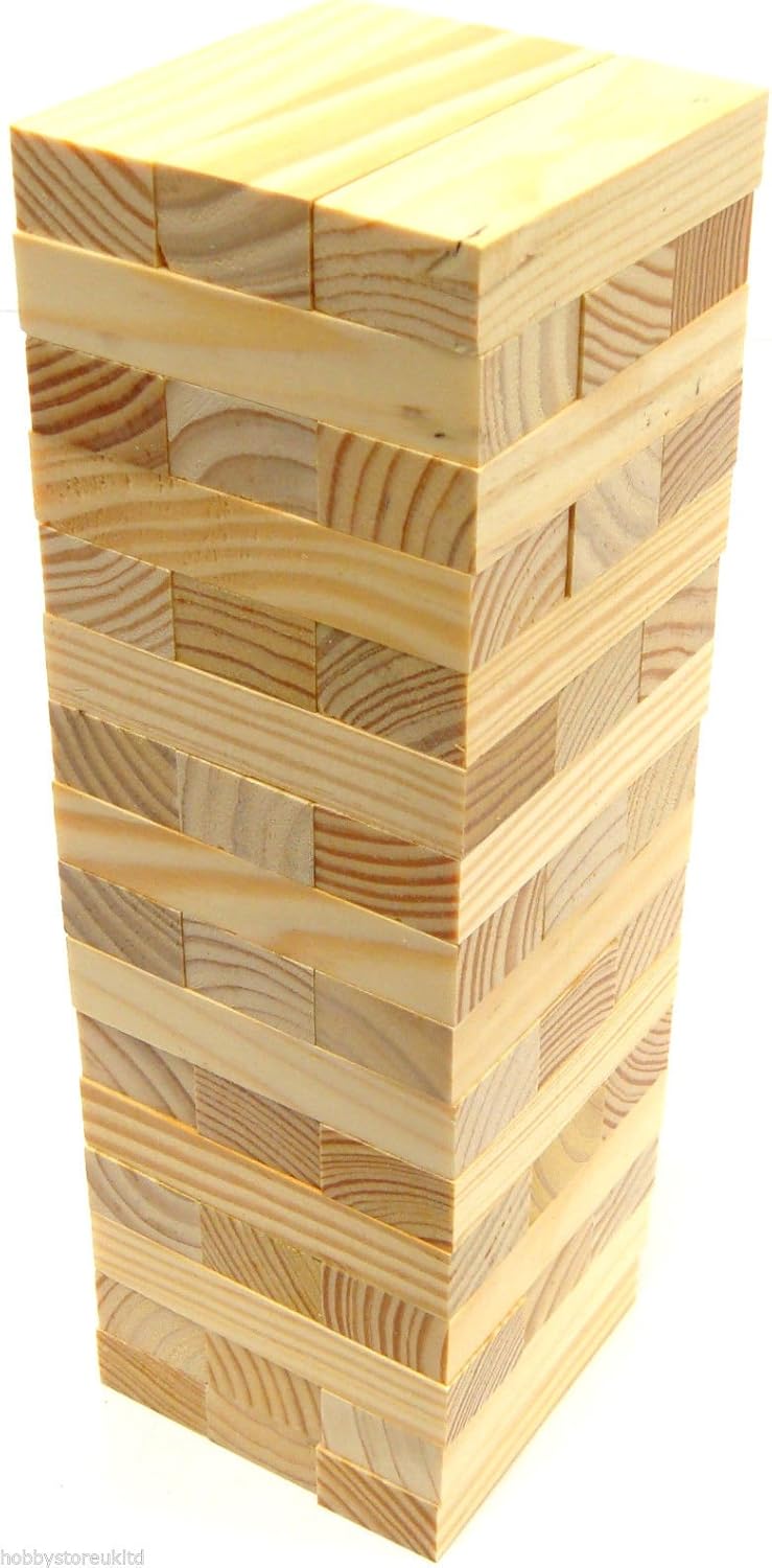 Amazon.com: Holland Plastics Original Brand Wooden Tumbling Stacking ...