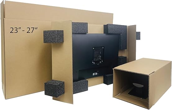 Amazon.com: EPE USA Universal 23" - 27" Monitor TV Shipping Box, Secure ...