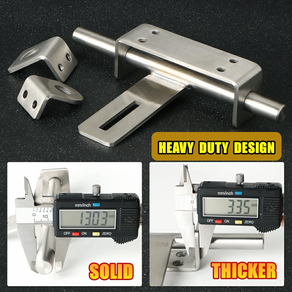 Snapklik.com : Heavy Duty Slide Bolt Gate Latch,Padlock Latches Heavy ...