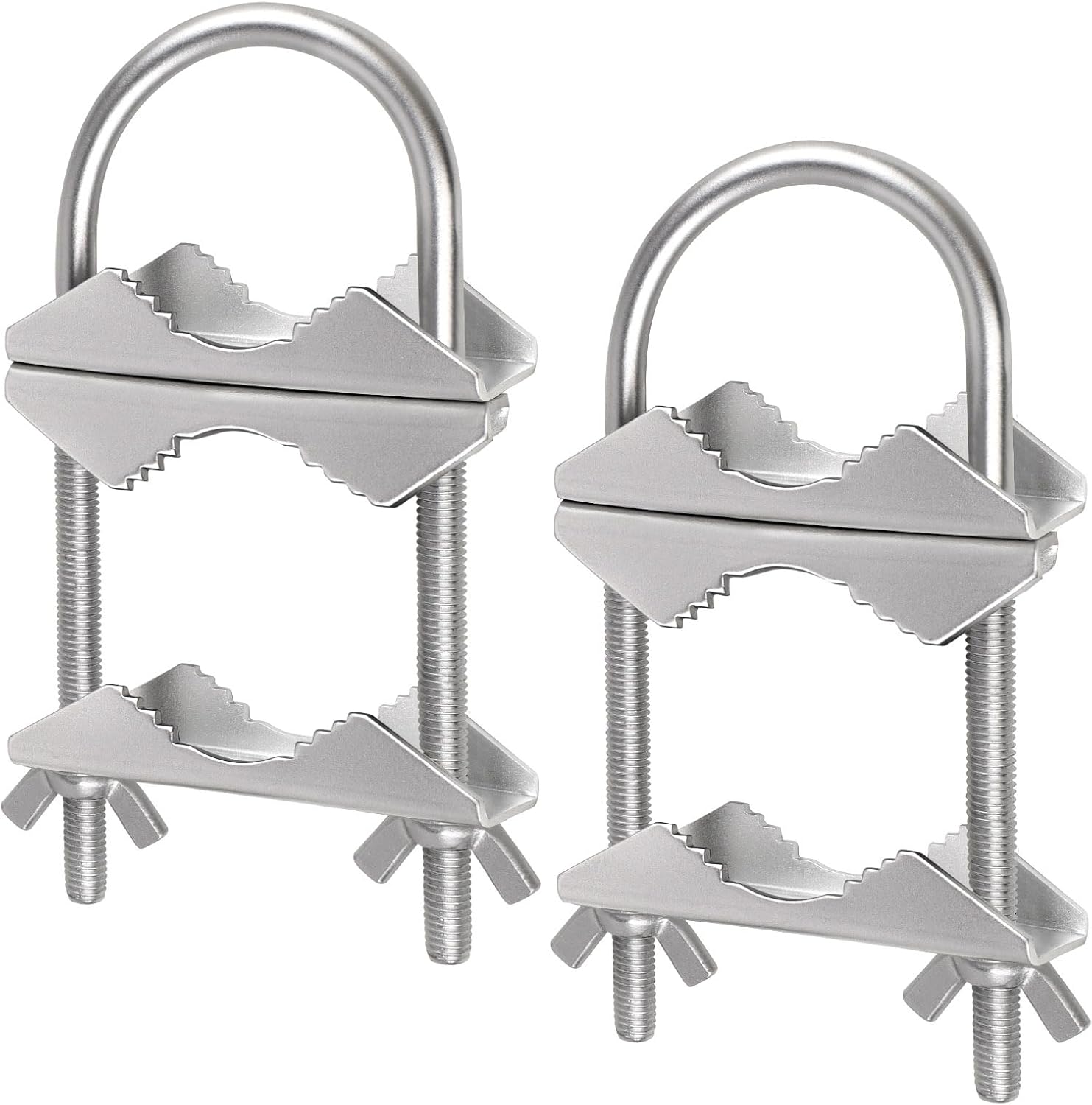 Amazon.com: MOOKEERF Double Antenna Mast Clamp - 2 Sets Antenna Mast to ...