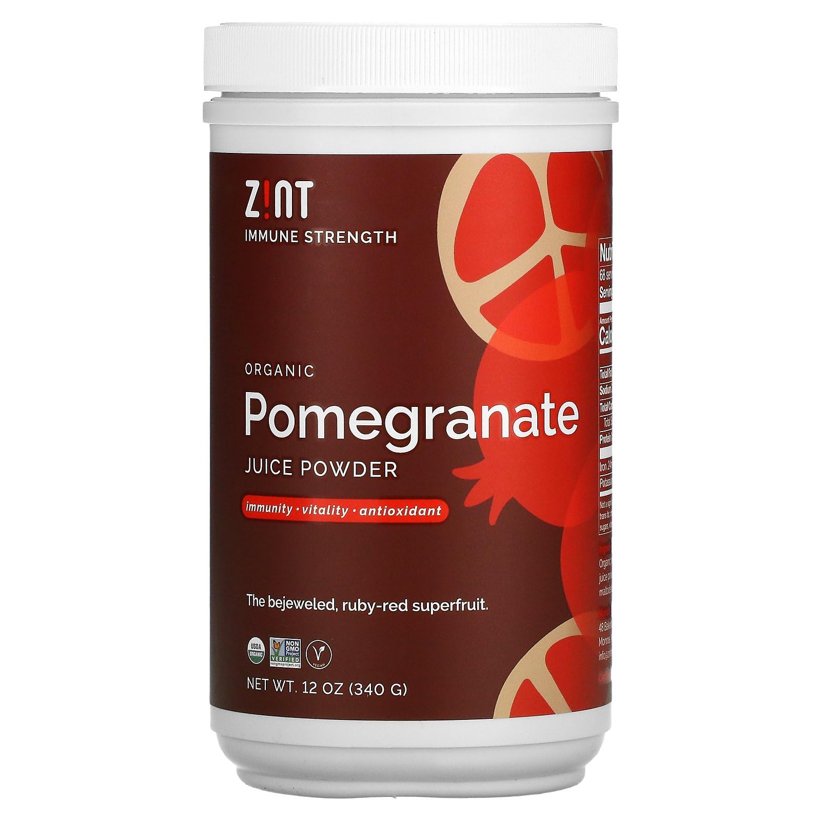 Amazon.com: Zint Pomegranate Powder, Organic (12 oz): Antioxidant ...