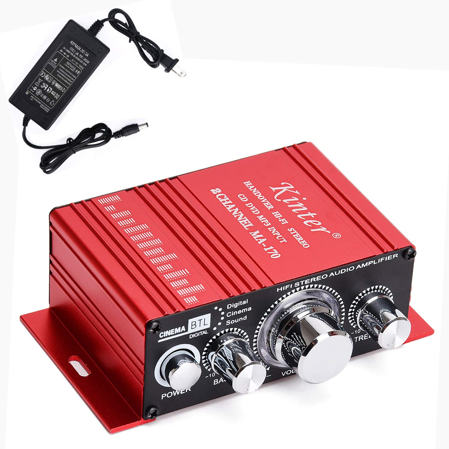 Amplifier Home Audio 20W+20W+40W Hi-Fi Power Amplifier Digital ...