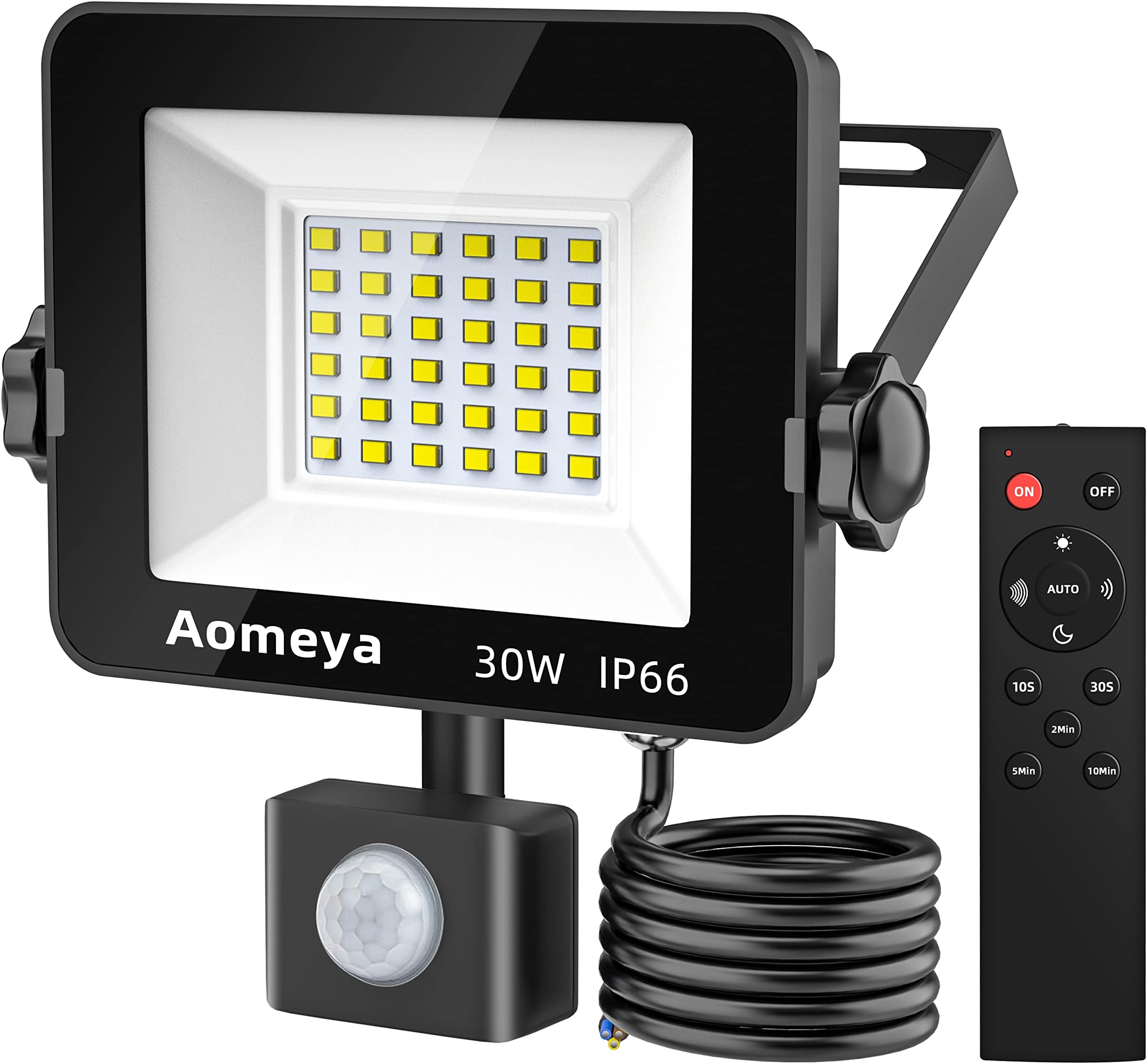 Luceco Slimline Guardian LED Flood Light, 22W, 3000K, White : Amazon.co ...