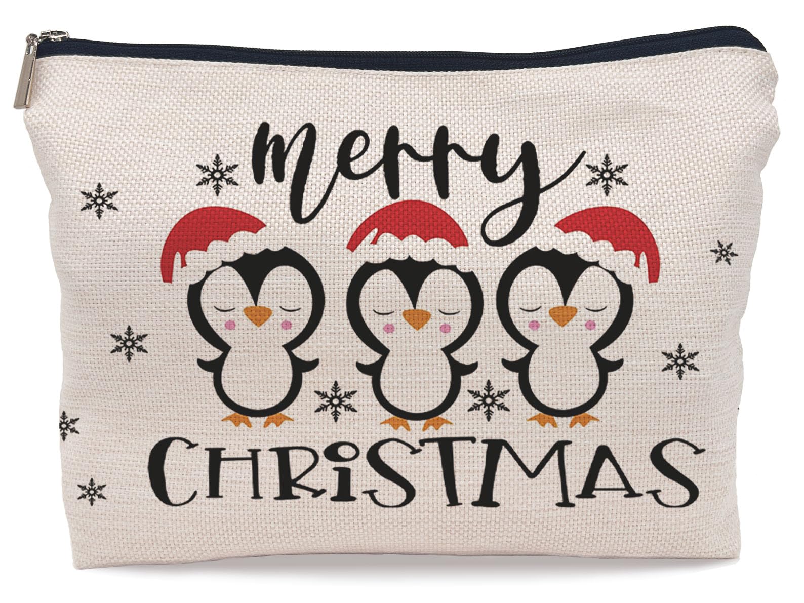 Amazon.com: Lacosu Cute Penguin Christmas Makeup Bag Cosmetic Bags for ...
