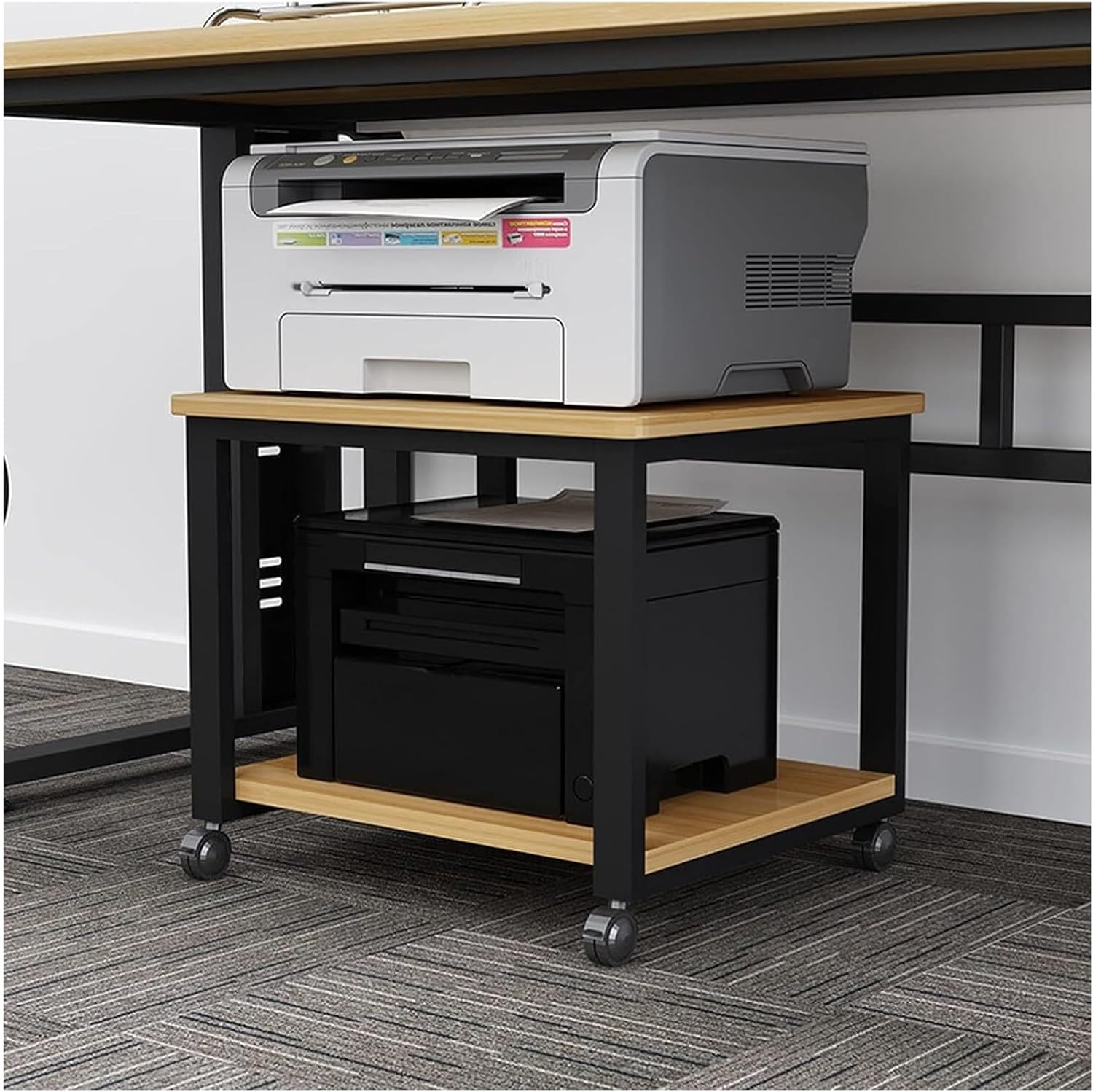 Stand Printer Table Movable Printer Cart with Wheels Printer Stand ...
