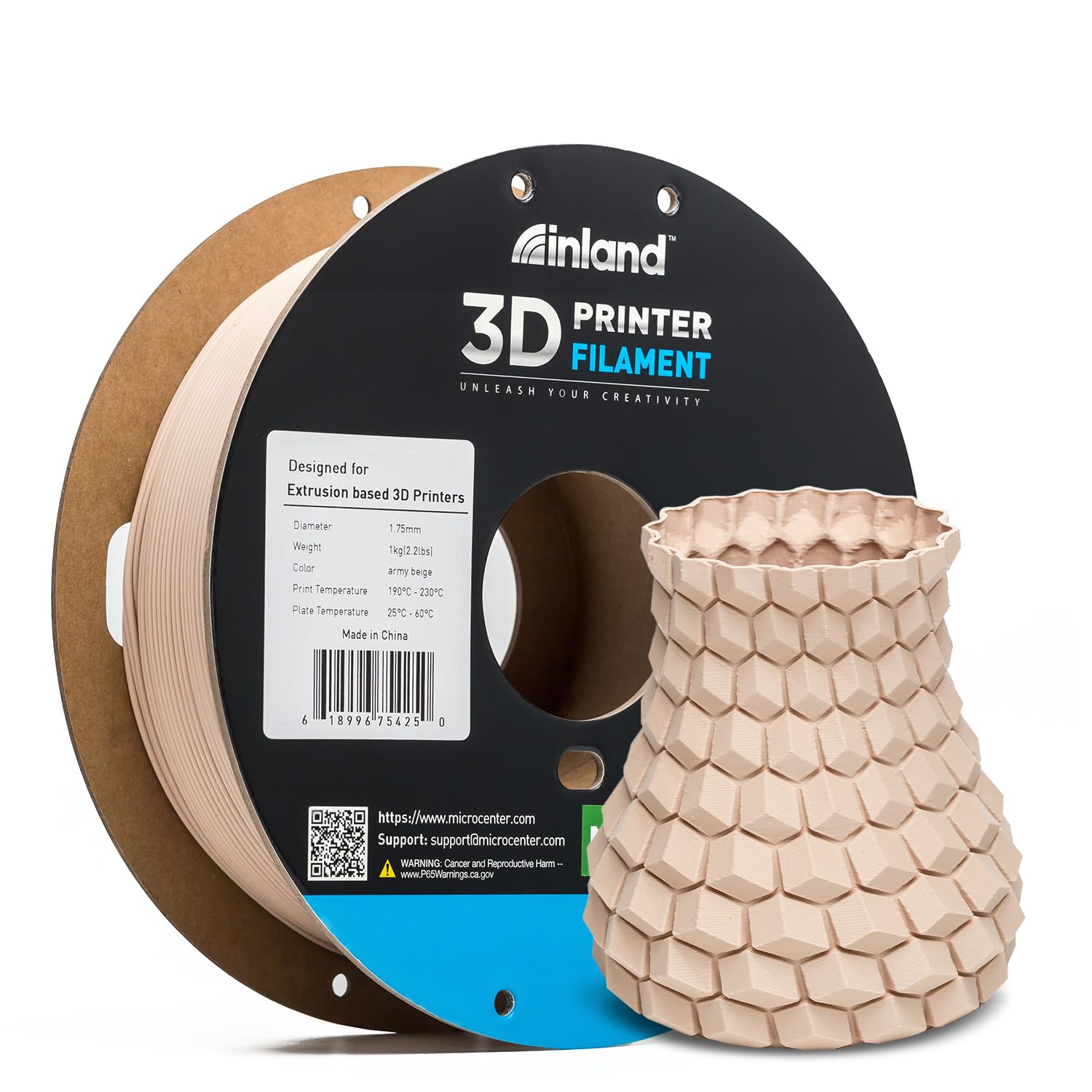 Snapklik.com : Inland Matte PLA Filament For 3D Printers - 3D Printing ...