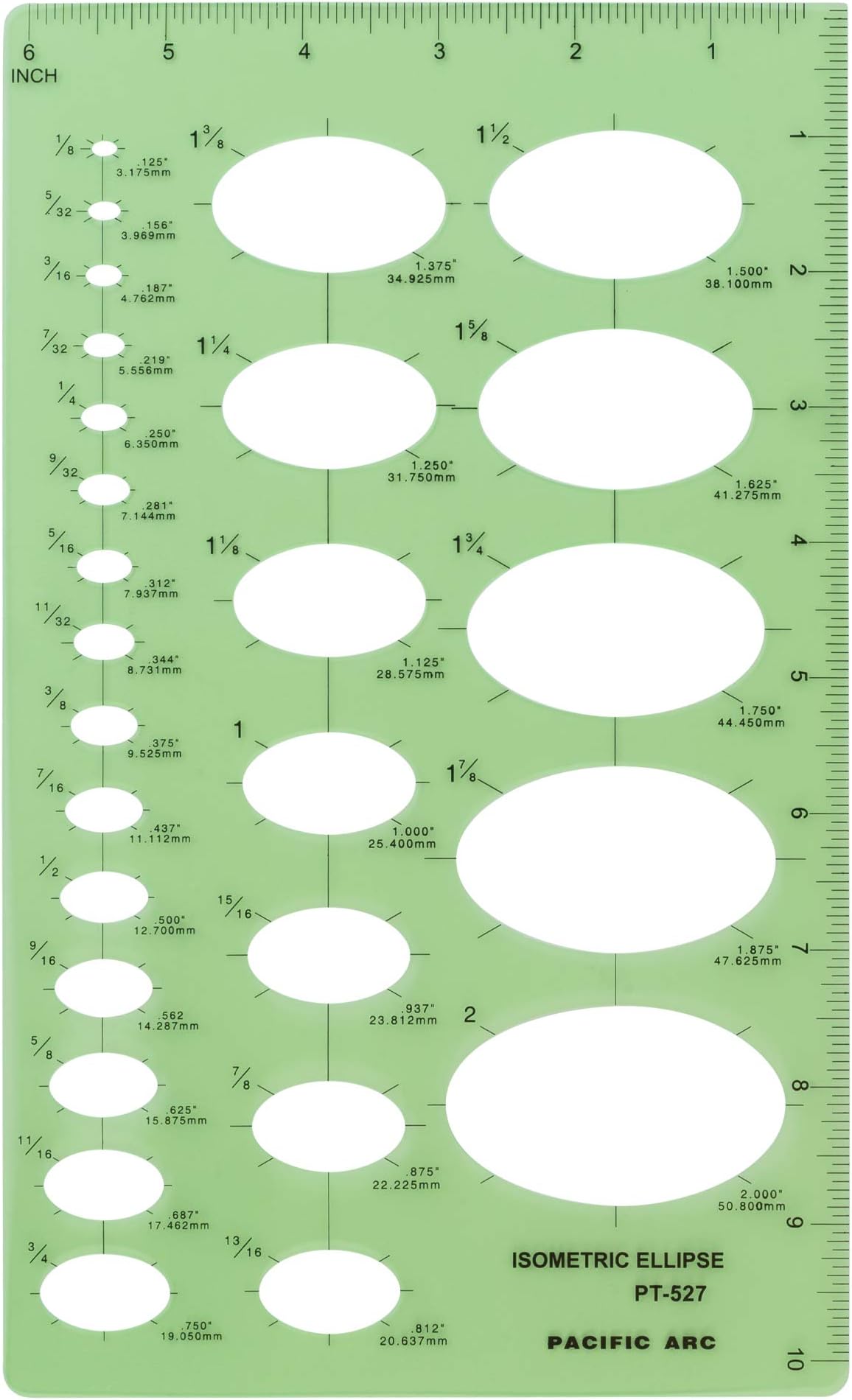 Amazon.com : Westcott Small Ellipse Template #1 (T-807) : Office And ...