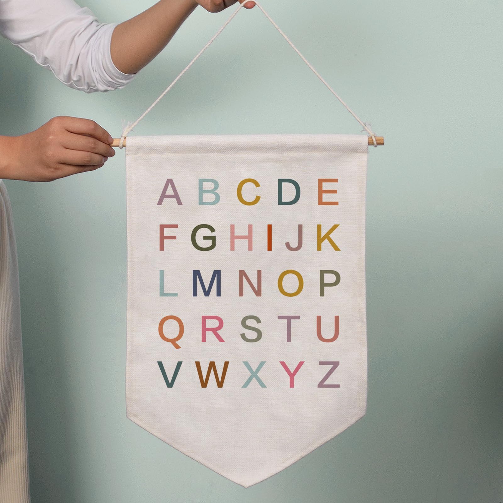 Snapklik.com : Rainbow Alphabet Fabric Poster, Handwriting Chart Poster ...