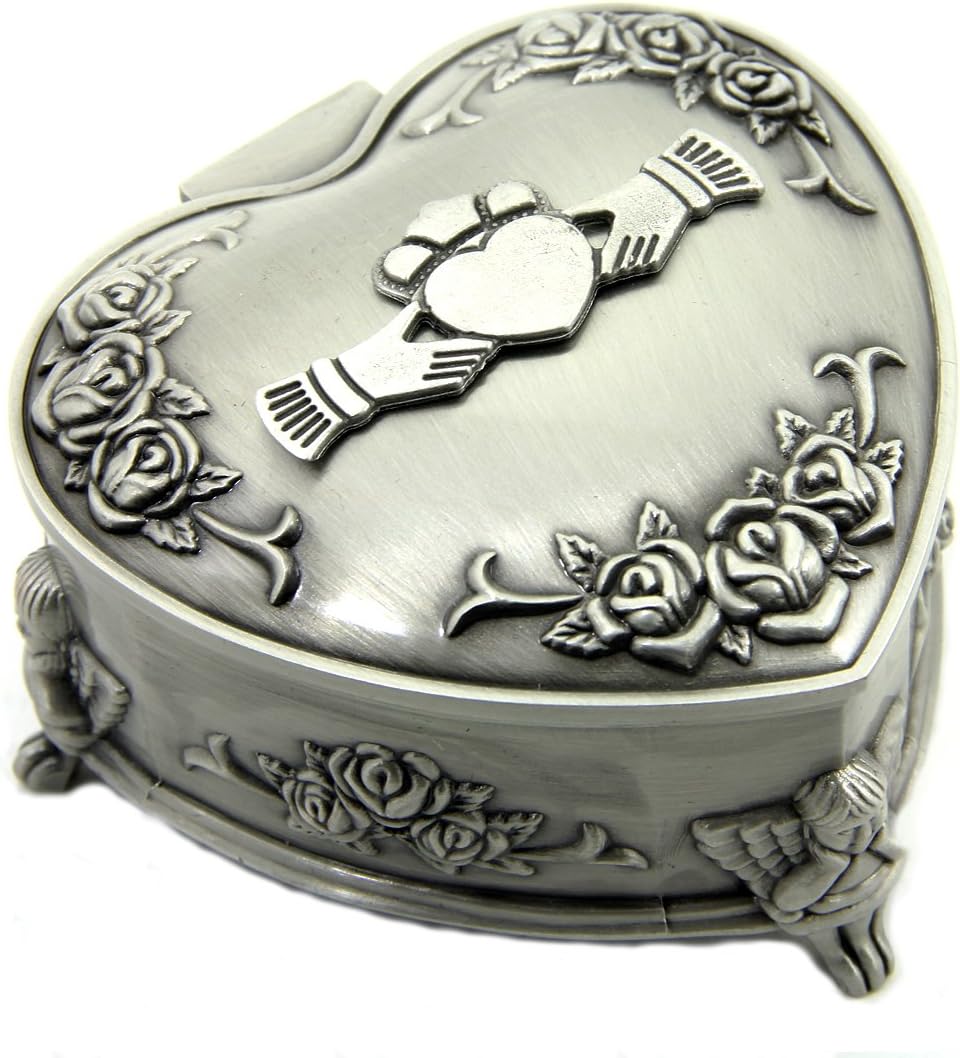 Amazon.com: Biddy Murphy Irish Gifts Irish Jewelry Box Heart-Shaped May ...