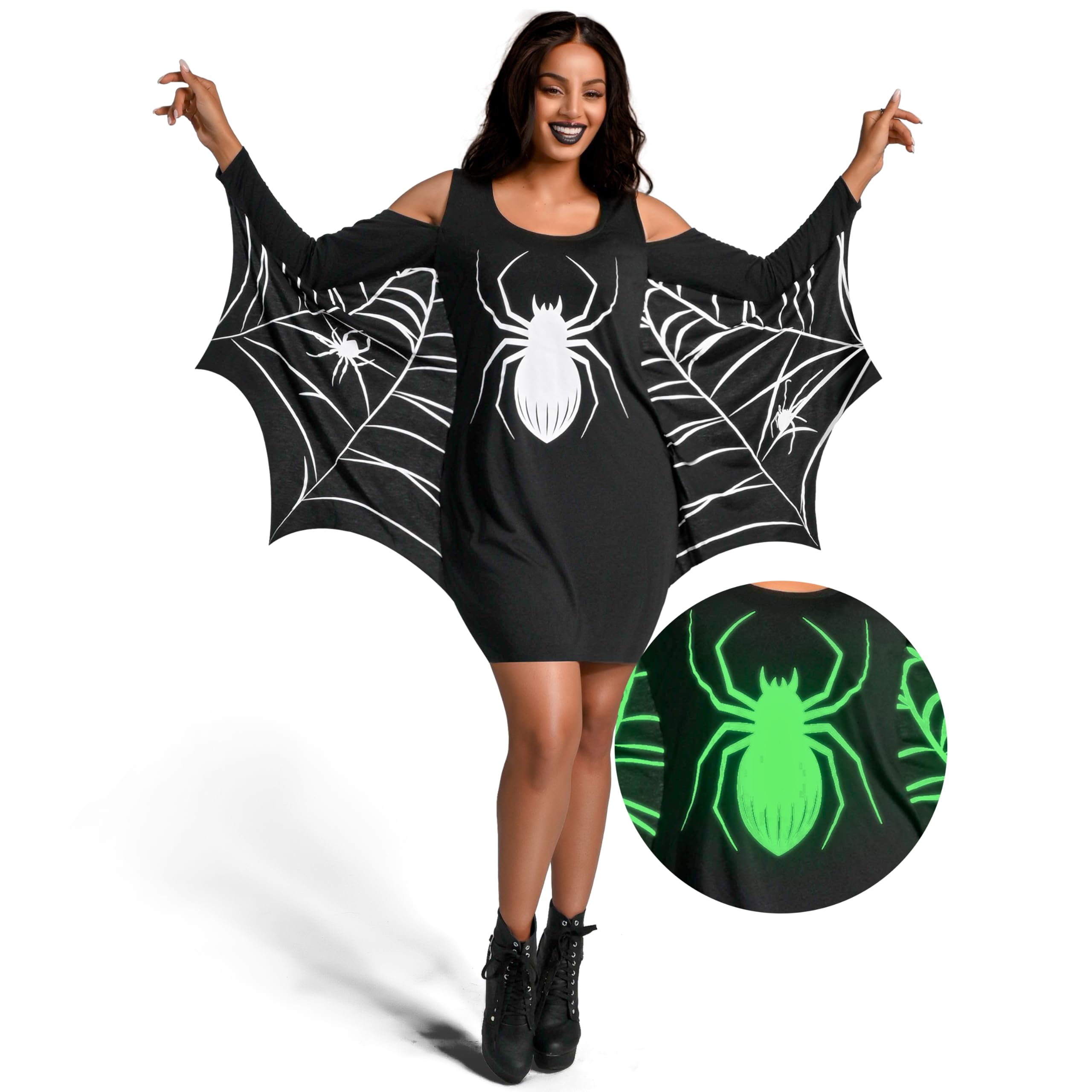 Amazon.com: Spooktacular Creations Spider Woman Costume, Bat Costume ...