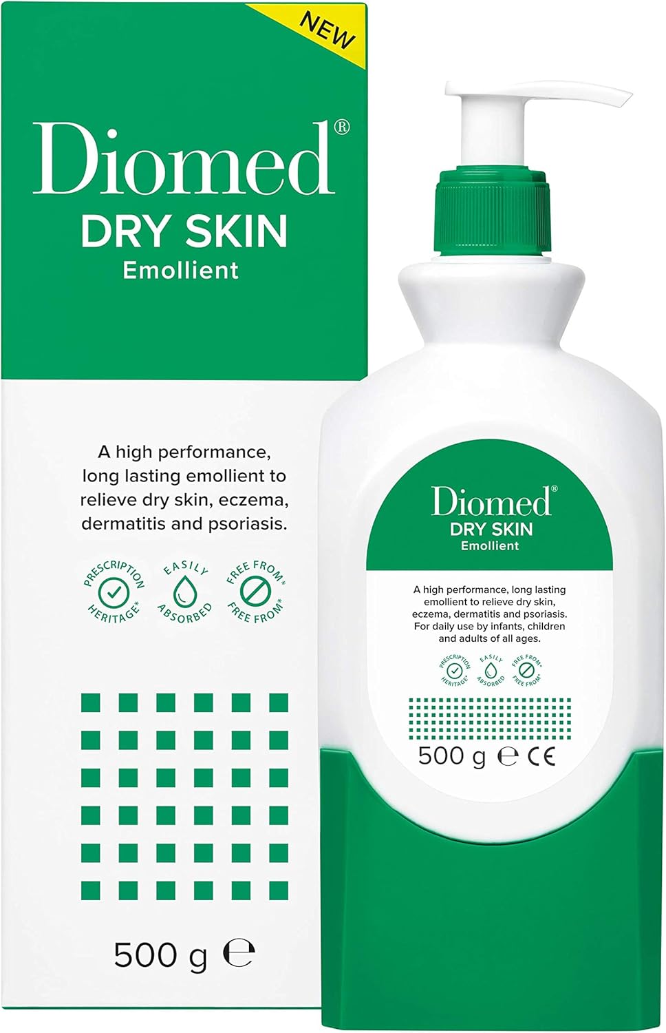 Diomed Dry Skin Emollient, 500g : Amazon.co.uk: Health & Personal Care