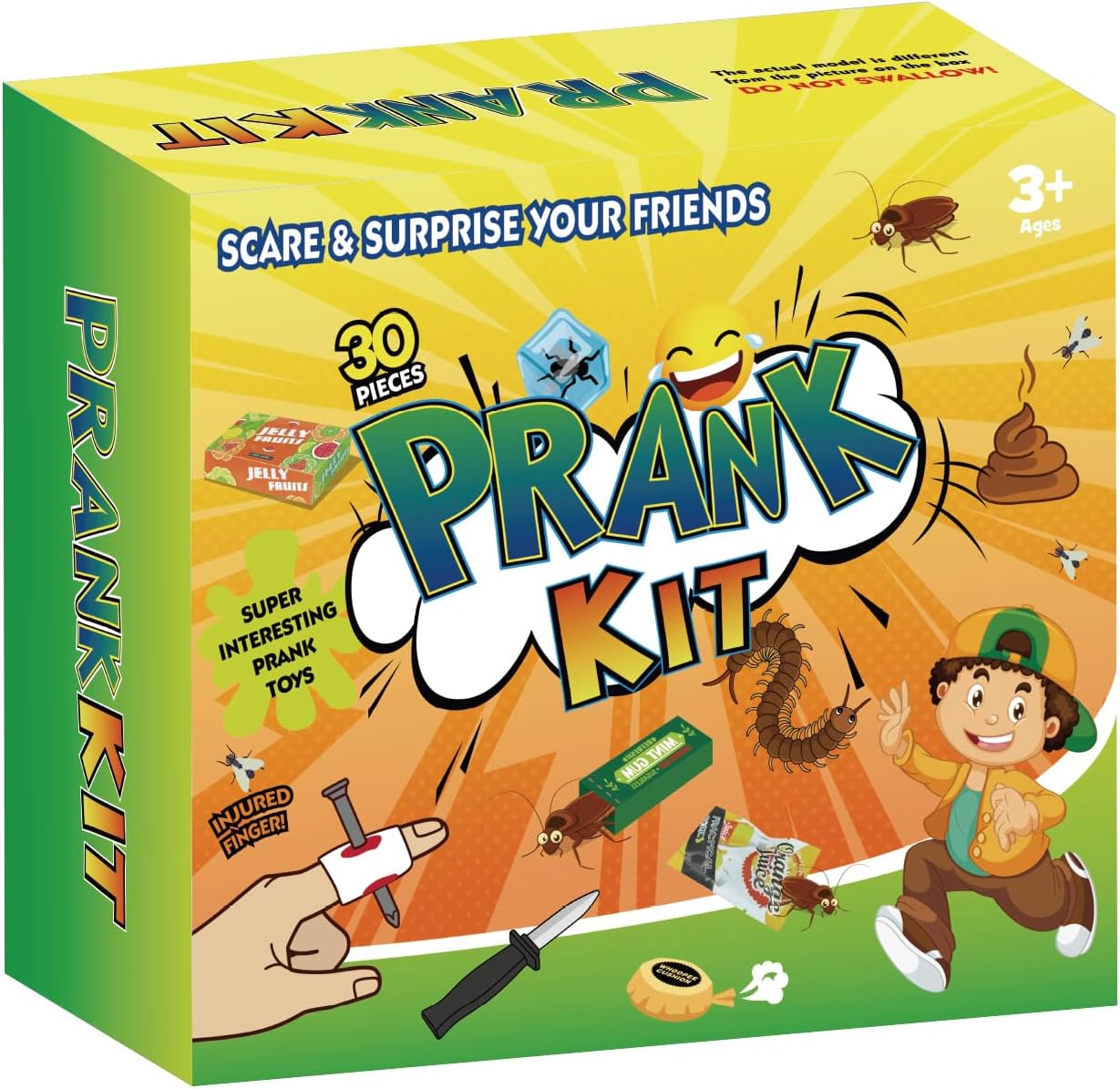 Amazon.com: Think Wing Prank Kit Funny Gag Gifts, Joke Box Ultimate ...