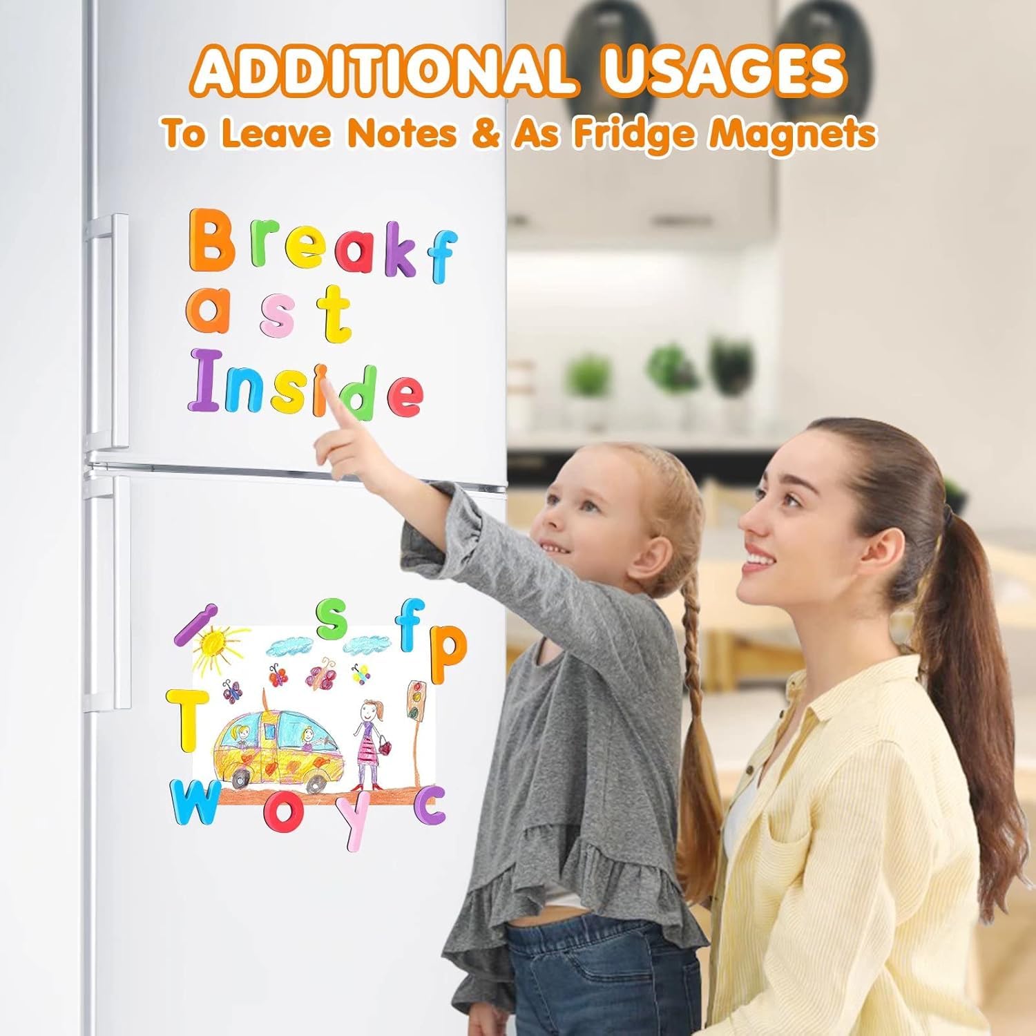 Snapklik.com : 240Pcs Magnetic Letters Numbers For Classroom School ...
