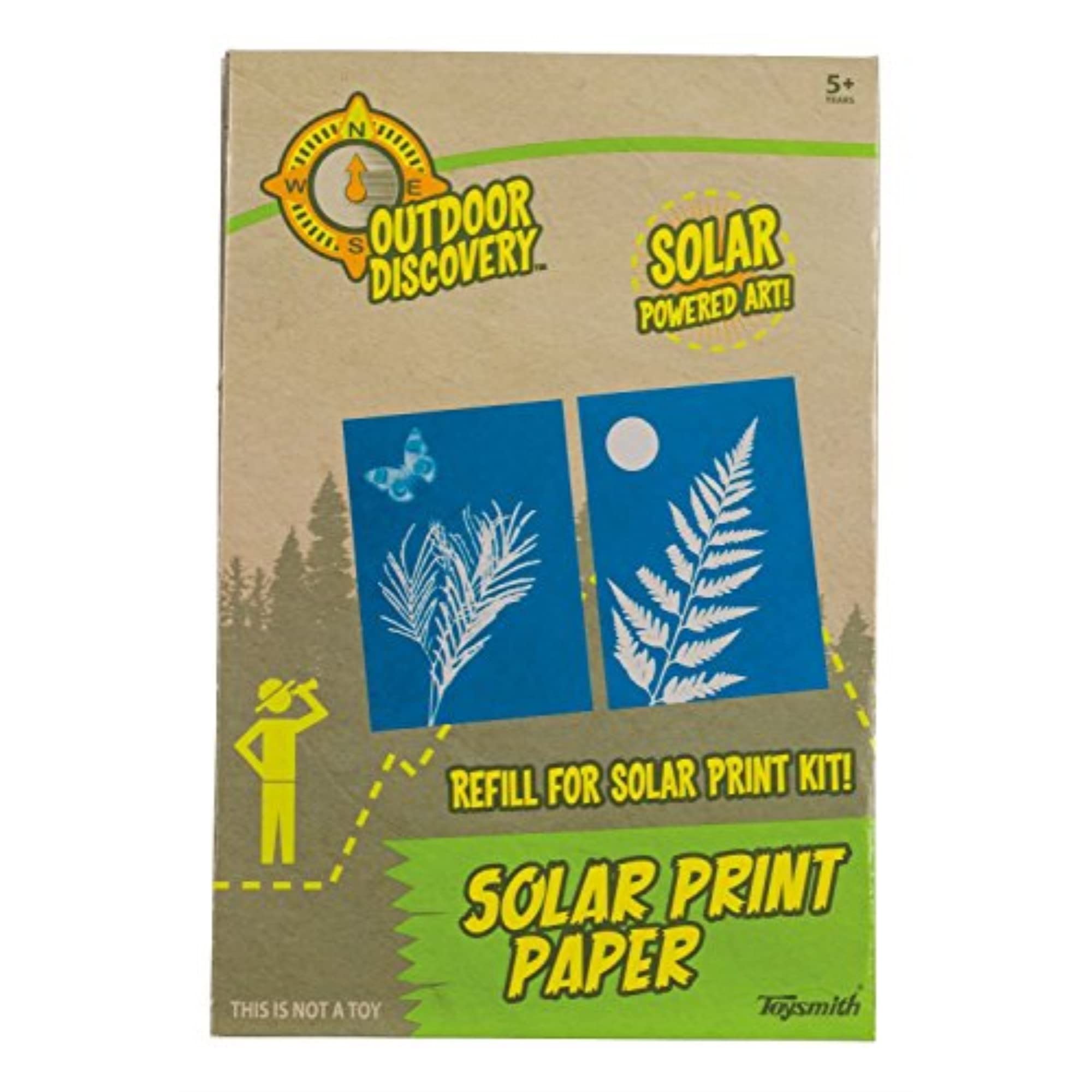 Toysmith Outdoor Discovery, Solar Print Paper, Refill for Solar Print ...