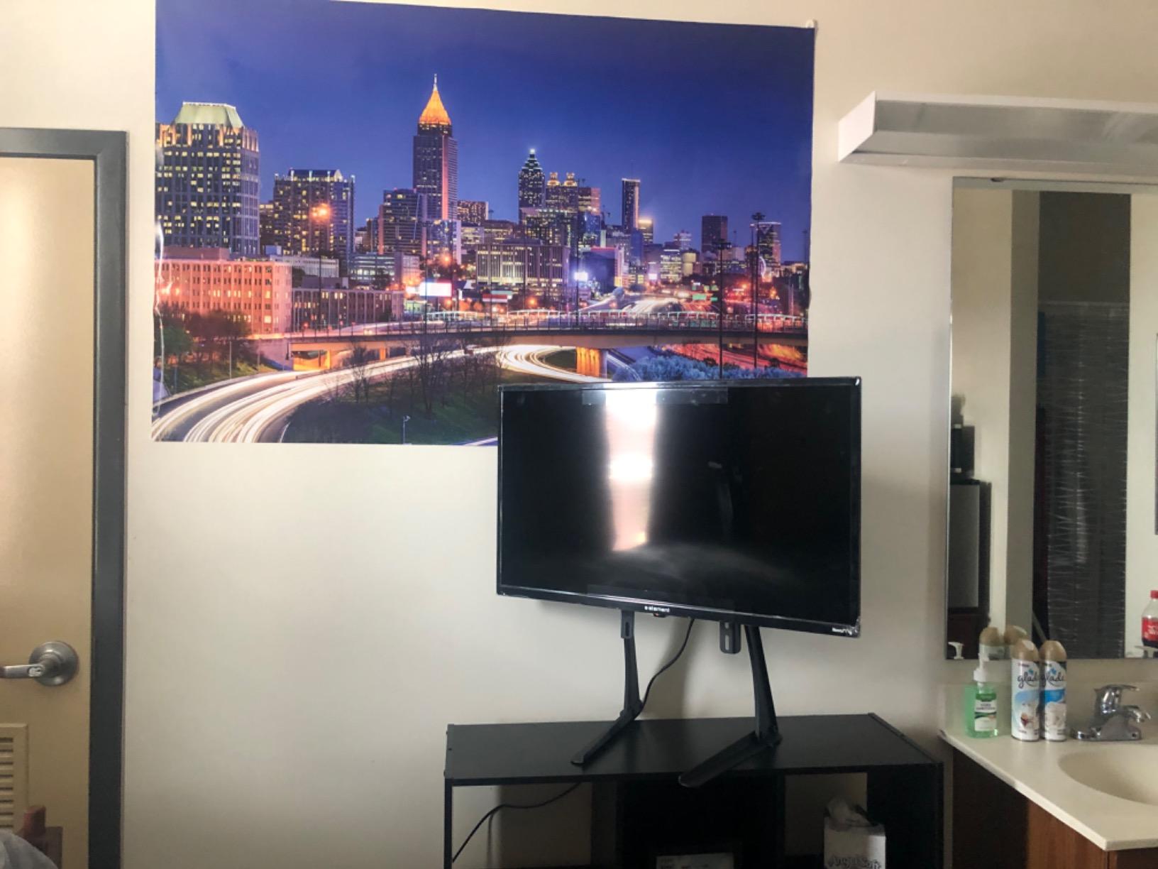 Amazon.com: Atlanta Georgia Skyline Cityscape Illuminated At Night ...