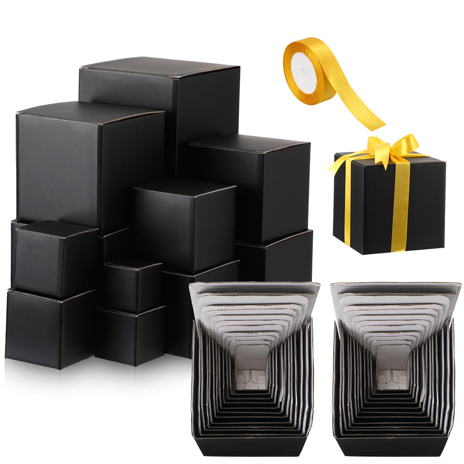 Amazon.com: Yeaqee 24 Pcs Prank Gift Box with Ribbon Nesting Gift Boxes ...