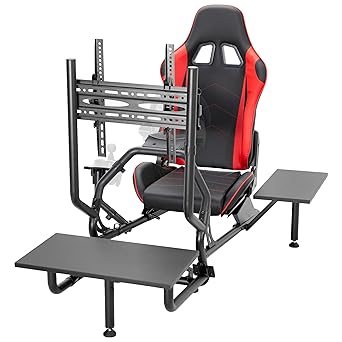 Amazon.com: VIVO Premium Racing Simulator Cockpit with TV Mount and ...