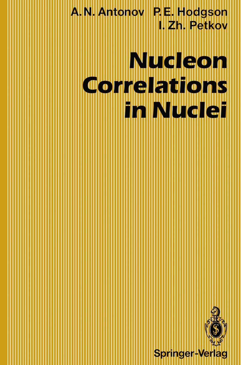 Amazon | Nucleon Correlations in Nuclei (Springer Series in Nuclear and ...