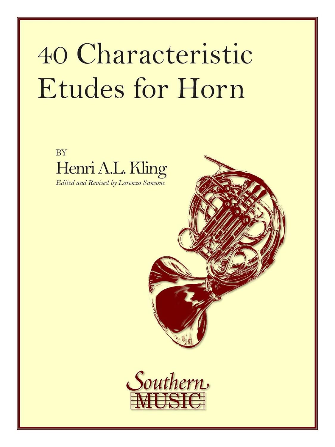 Amazon.com: 40 Characteristic Etudes for Horn by Henri A.L. Kling ...