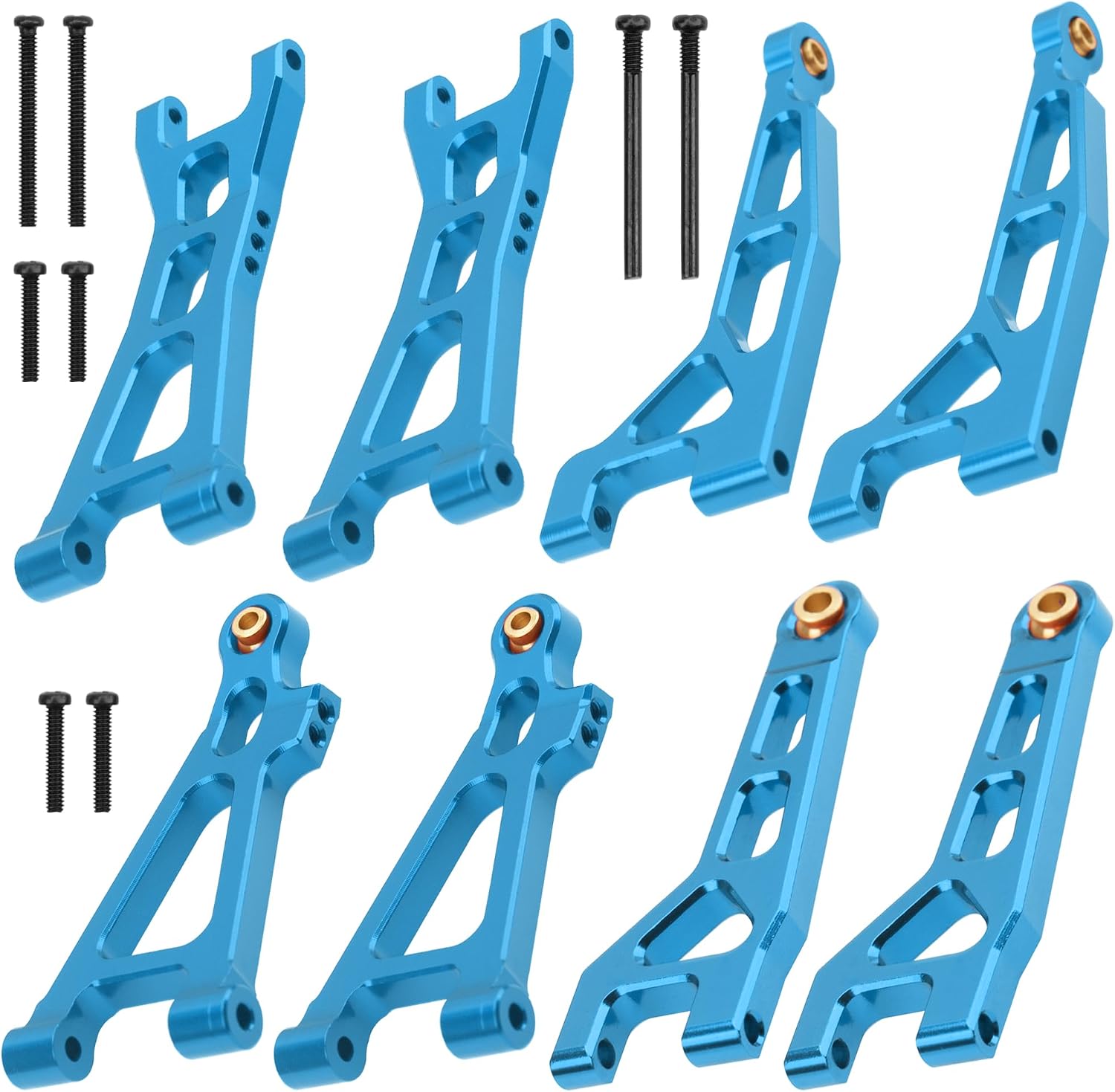 Amazon.com: ShareGoo Aluminum Suspension Arms Set Swing Arms Front Rear ...