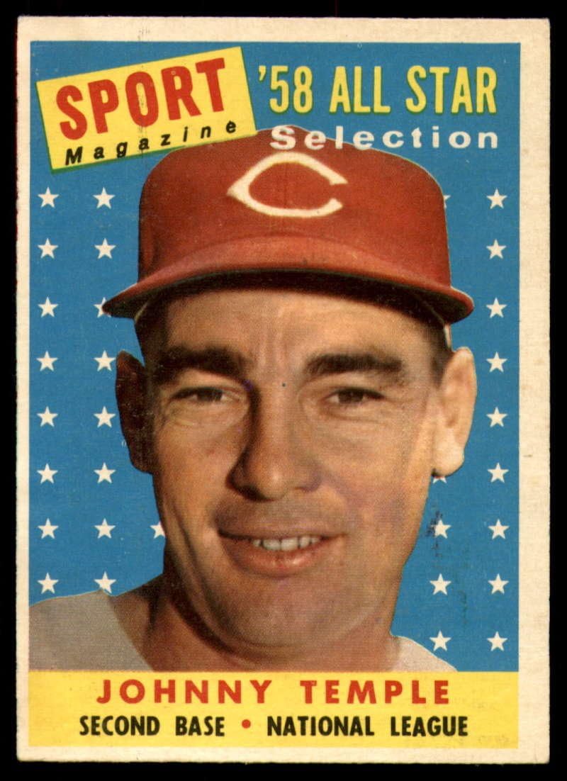 Amazon.com: Baseball MLB 1958 Topps #478 Johnny Temple UER AS EX ...