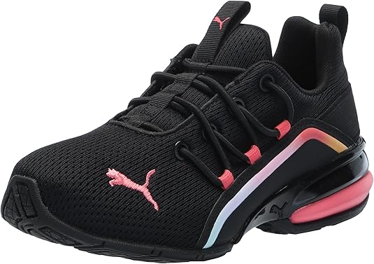 Amazon.com | PUMA Unisex-Child, Axelion Mesh, PUMA Black-Loveable ...