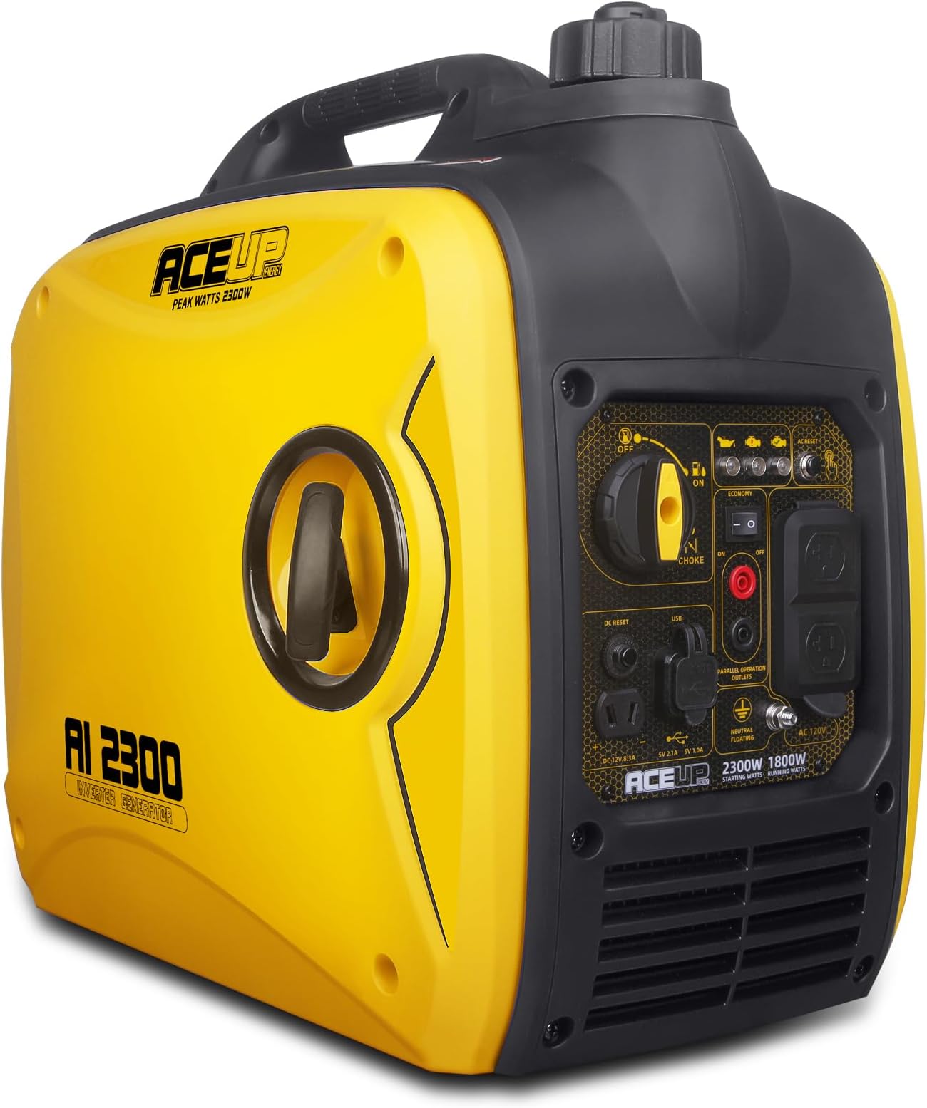 Aceup Energy Portable Inverter Generator, 2300 Watt Quiet Gas Generator ...