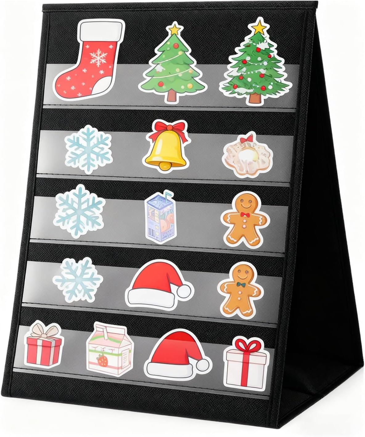 Amazon.com: ZHENGMAI 1 Pack Black Portable Sticker Display Stand, No ...