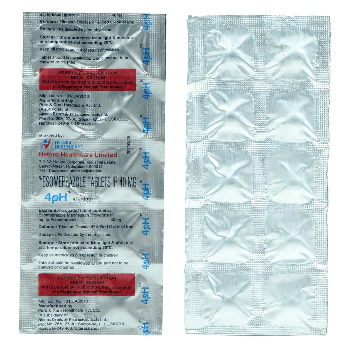 4Ph 40 mg - Strip of 10 Tablets : Amazon.in: Health & Personal Care