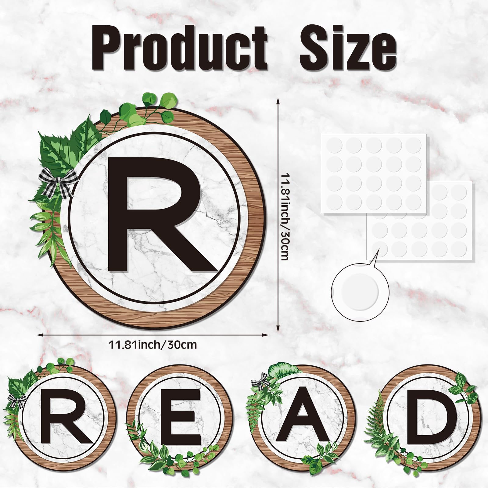 Snapklik.com : 4 Pcs Farmhouse Reading Posters Eucalyptus Classroom ...