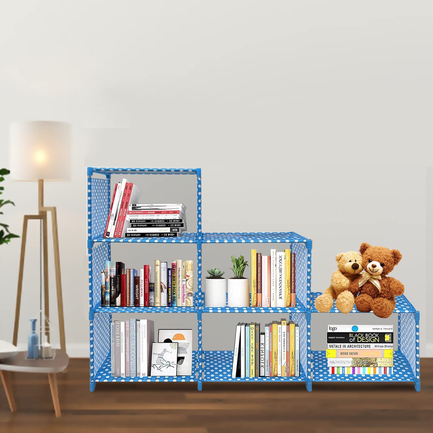 Octavic Collapsible Book Shelf Storage Rack Stand | Open Book Shelves ...
