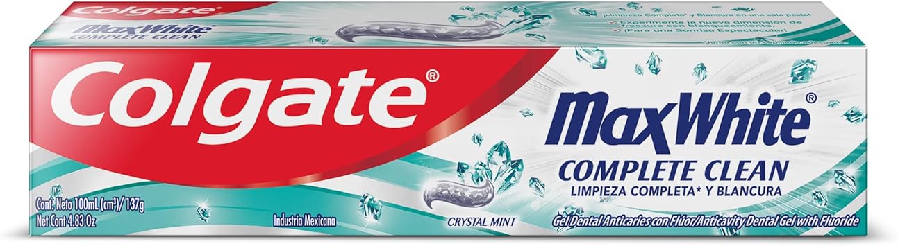 Colgate Pasta Dental Max White Crystal Mint Frescura 100 ml. Ayuda en ...