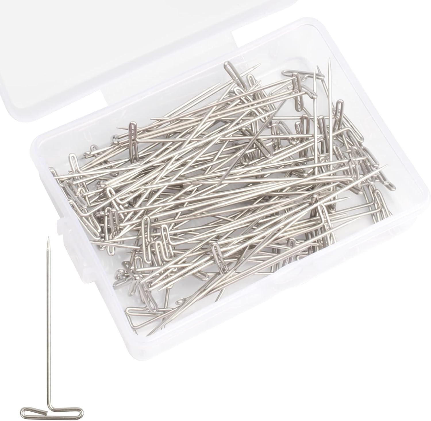 Amazon.com: YEEPSYS 100 Pack Mannequin Wig Pins, 2.13 Inch T Hair Pins ...