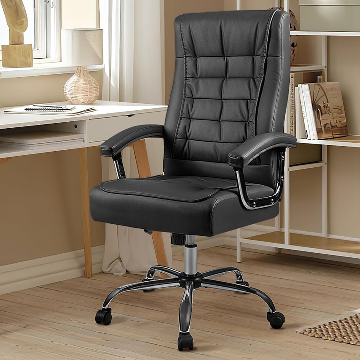 Amazon.com: OFIKA Home Office Chair with Spring Cushion,400LBS High ...