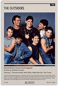 Amazon.com: The Outsiders Movie Poster Poster Decorative Painting ...