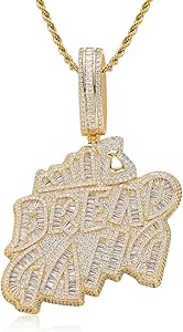 MSEARTHIA Hip Hop Iced Out BREAD GANG Pendant with 24-inch Rope Chain ...