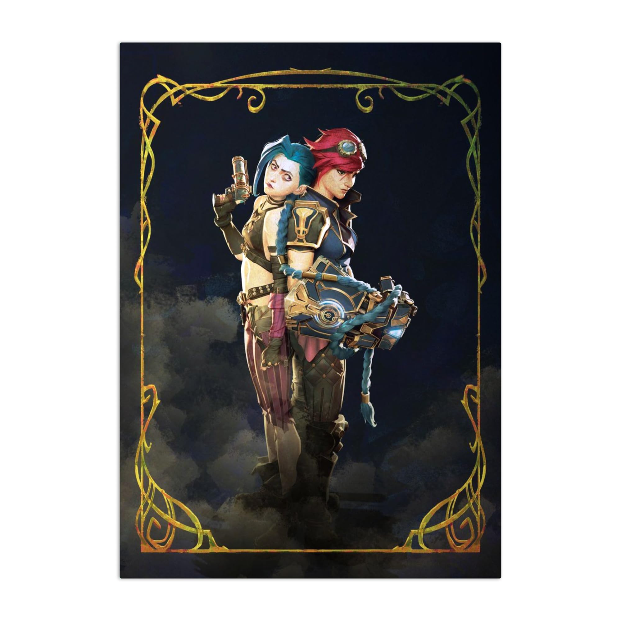 Amazon.com: Displate Arcane | Character Art | Jinx and Vi Poster 26 ...