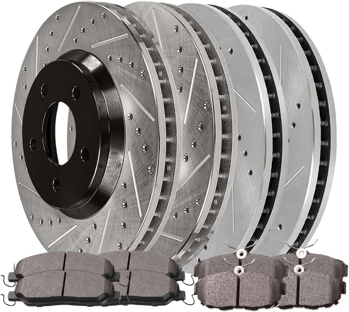 Amazon.com: R1 Concepts Front Rear Brakes and Rotors Kit |Front Rear Brake Pads| Brake Rotors ...