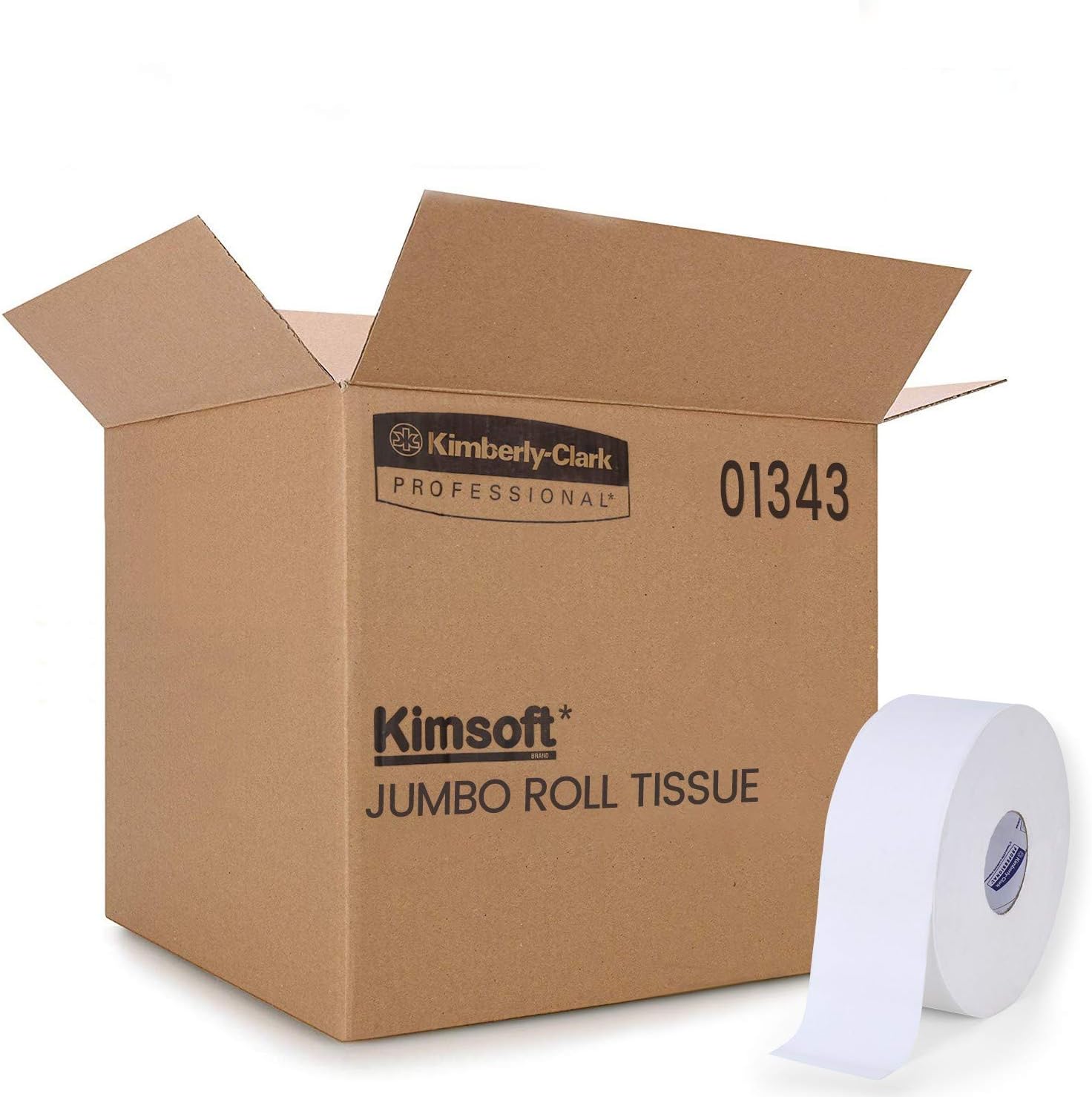 Kimsoft® 2 ply Toilet Paper Tissue Jumbo Roll (JRT), 8 Rolls, 300m/Roll ...