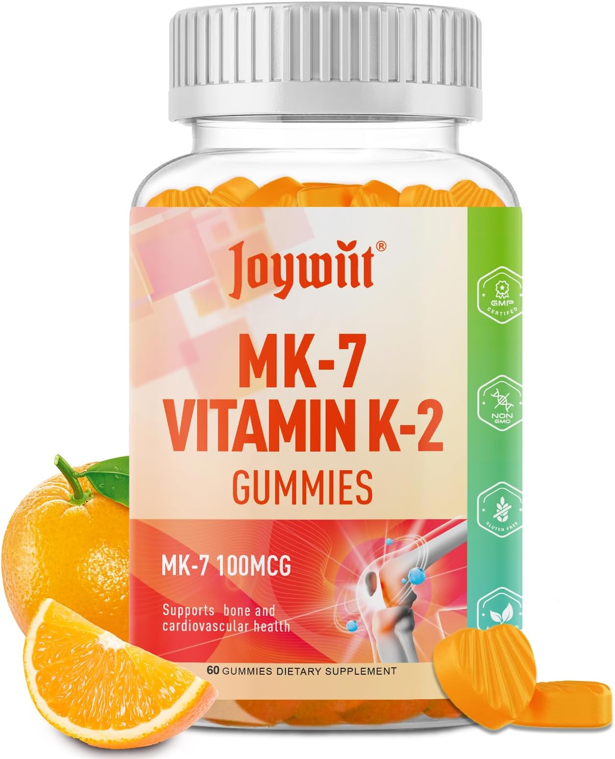 Amazon.com: Joywiit Vitamin K2 MK-7 Gummies 100mcg, Extra Strength K2 ...