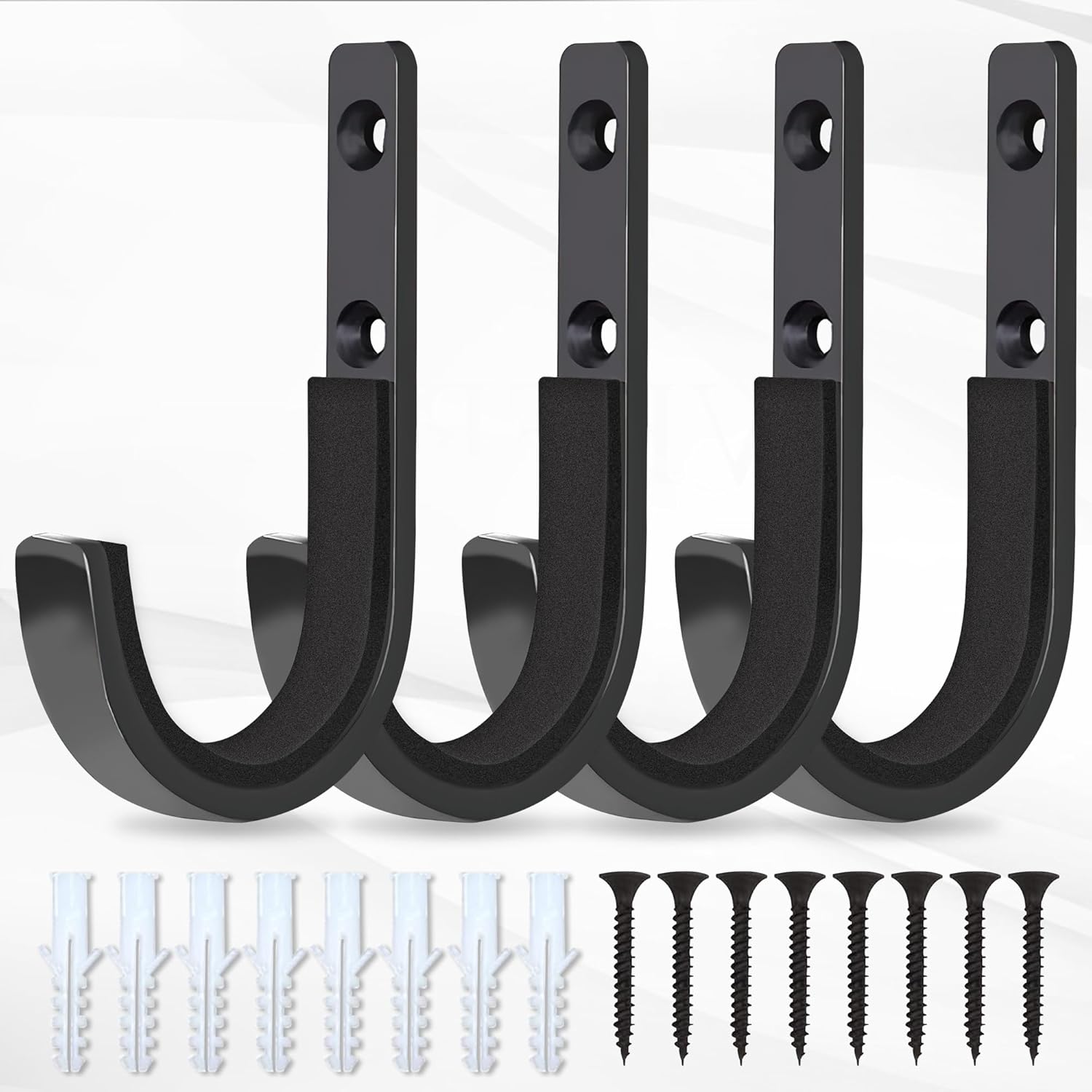 2 Pack Gun Rack Wall Mount Set, Heavy Duty Gun Rack for Shotgun Hooks ...