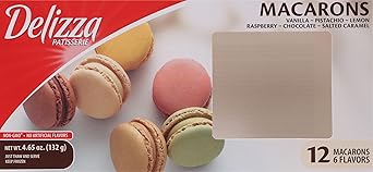 Amazon.com: Delizza Cream Puffs And Eclair, Assorted Macarons, 4.65 ...