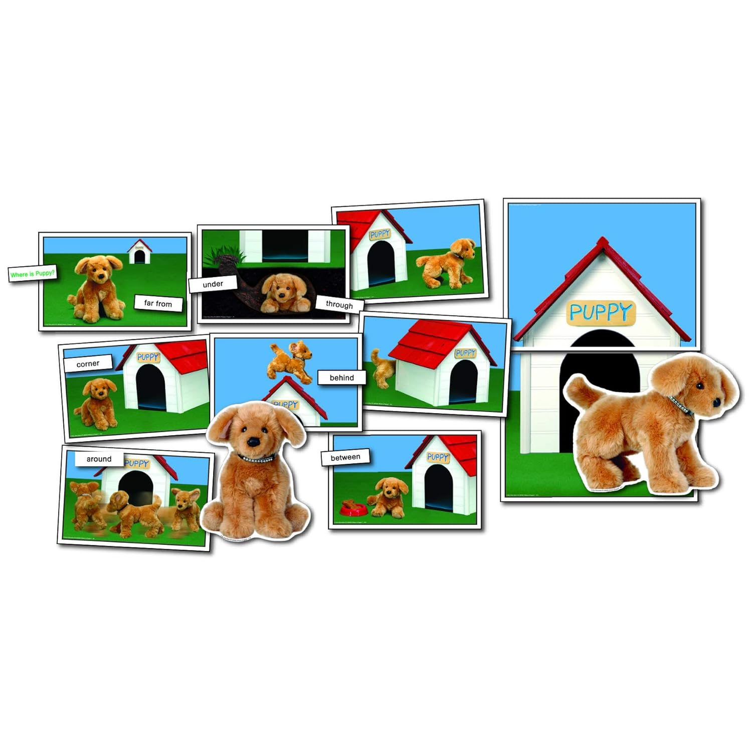 Positional/Directional Concepts Learning Cards: Where Is Puppy? : Key ...
