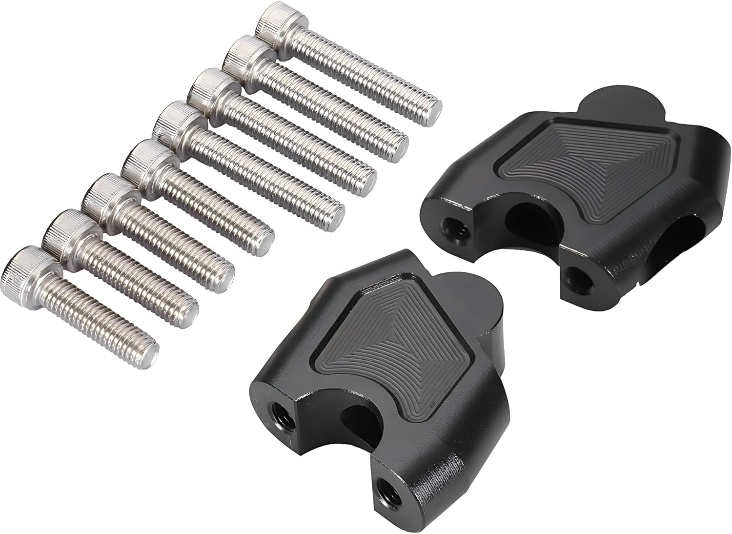 Amazon.com: Acouto Motorcycle Handlebar Risers Adjustable CNC ...