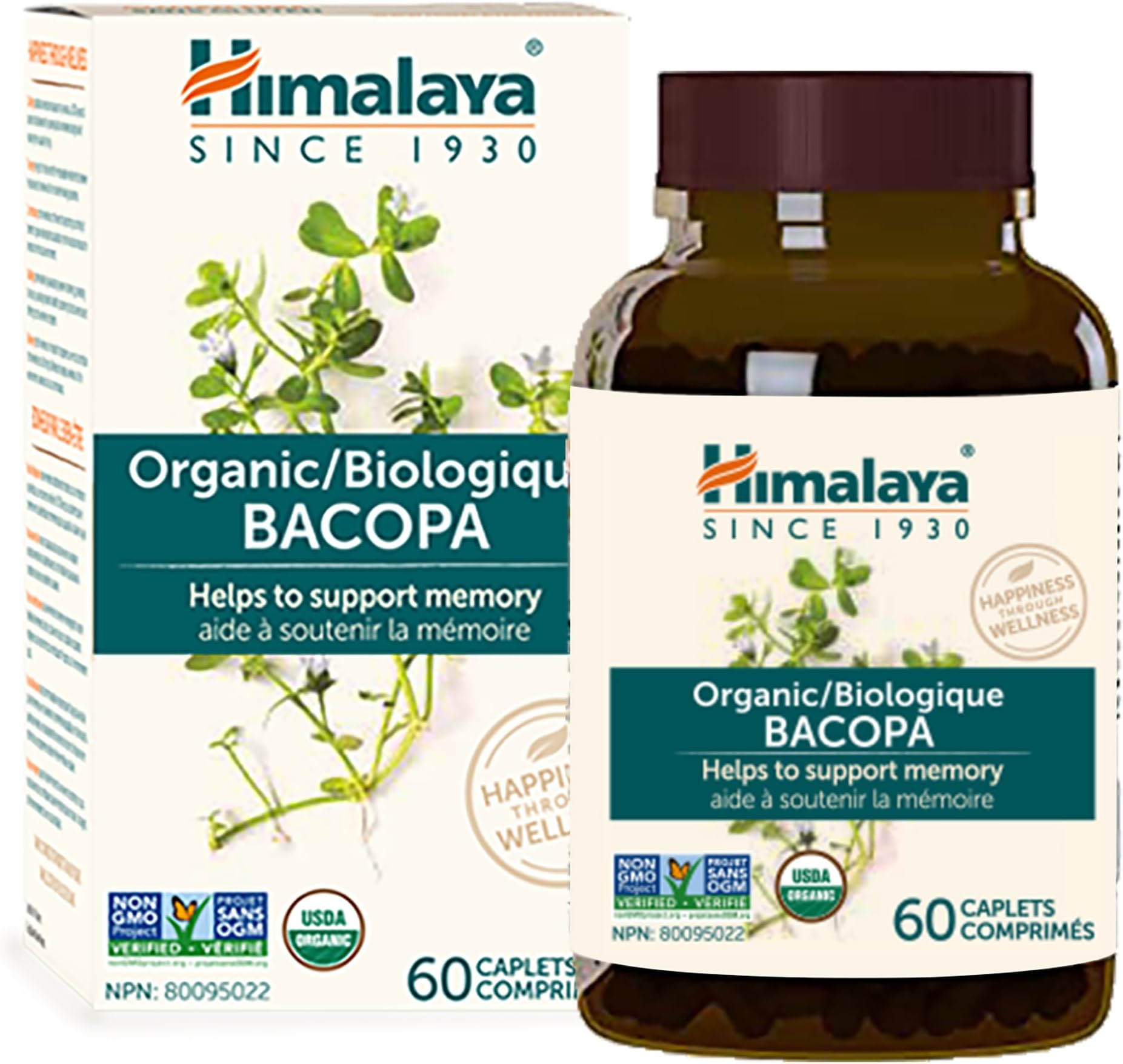 Amazon.com: Himalaya Organic Bacopa Monnieri Nootropic Herbal ...