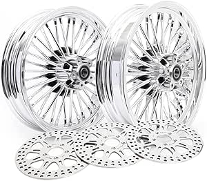 Amazon.com: TOFR 16x3.5 16x3.5 Front Rear Rims Wheels Fat Spokes For ...